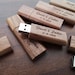 10 Pcs Wooden Walnut Maple Flash Drive, Wooden USB Flash Drive, Dark ...