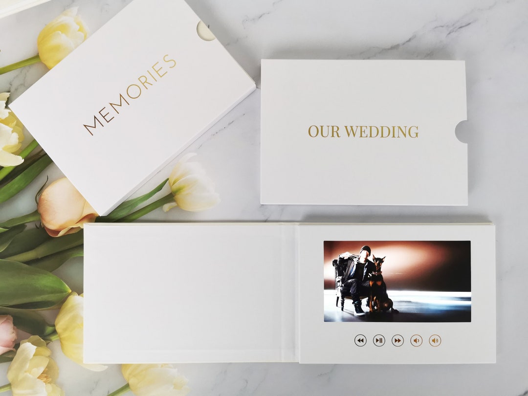 OUR WEDDING-7 Inch HD Screen Video Book | 4GB A5 Album Video Brochure ...