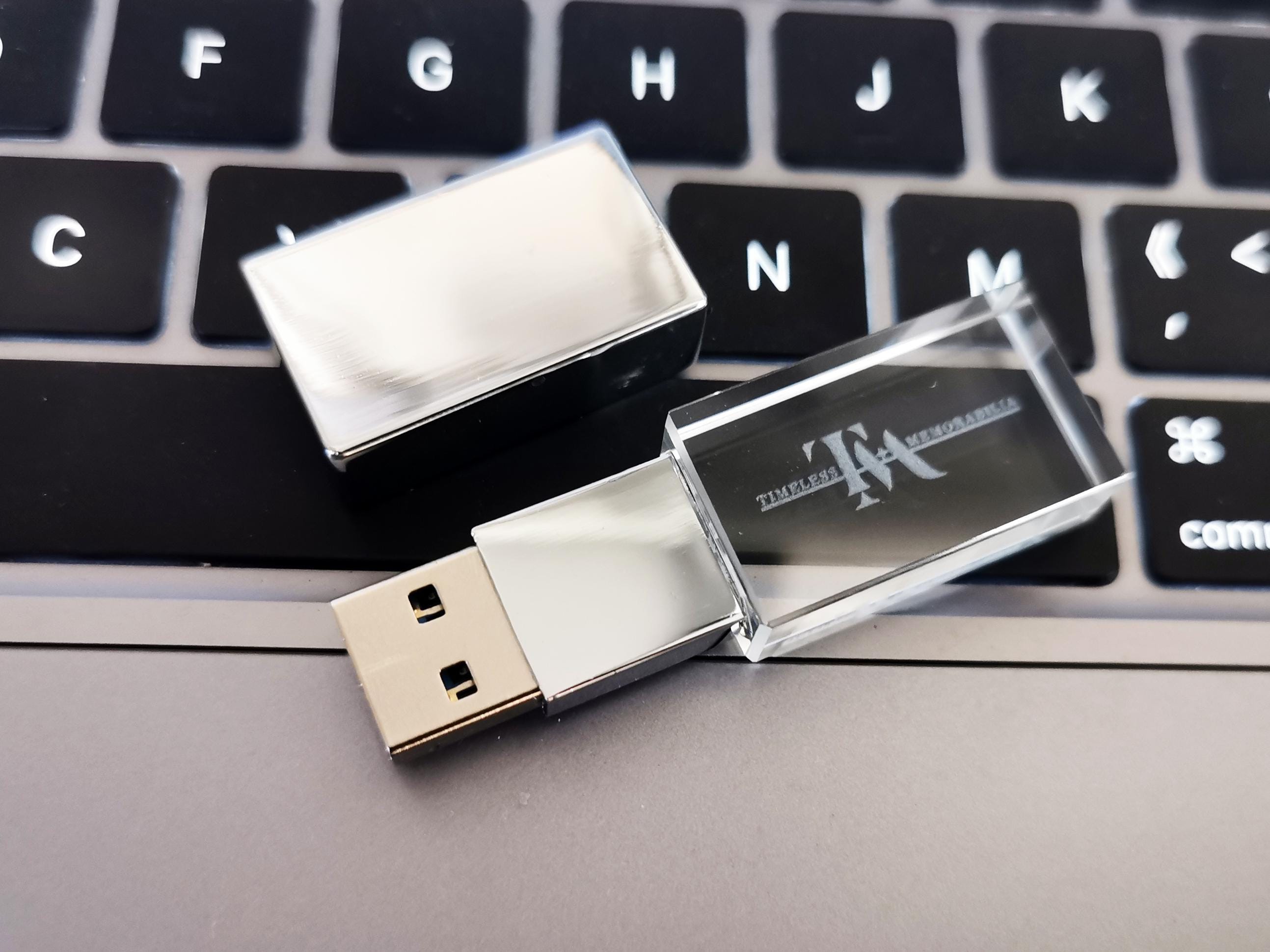10PCS Personalized Crystal Rose Gold Glass USB Flash Drive,usb 3.0 Pen ...