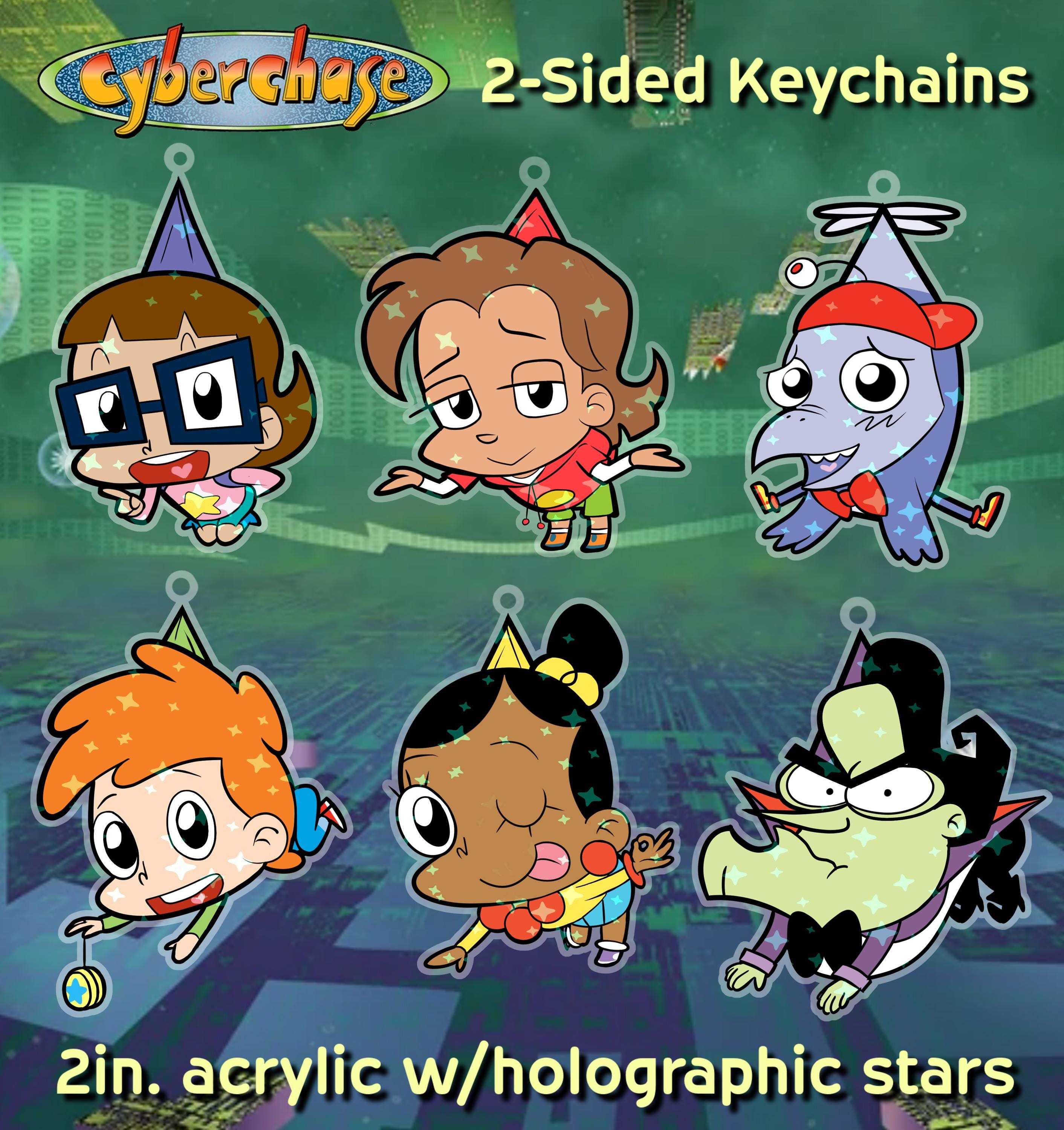 Cyberchase "pinch" 2 Inch Holographic Keychains - Etsy