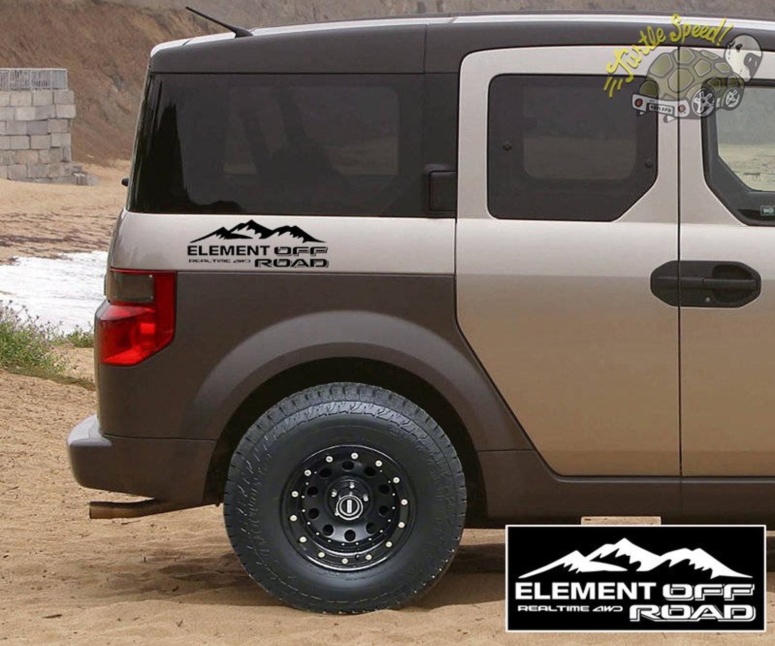 Honda Element Realtime AWD Decal Set - Etsy