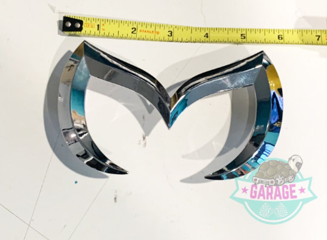 Mazda Evil M Chrome Emblem Badge Front Rear 3M 5.5 - Etsy