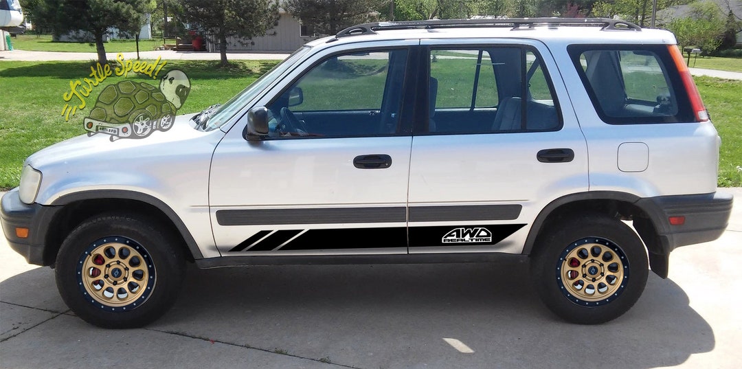 Honda CR-V AWD Realtime Logo Vinyl Side Decal Stripes Set Offroad RD1 ...