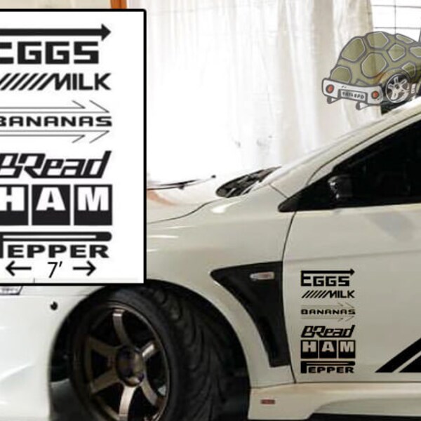 Grocery List Car Decal - Etsy Canada