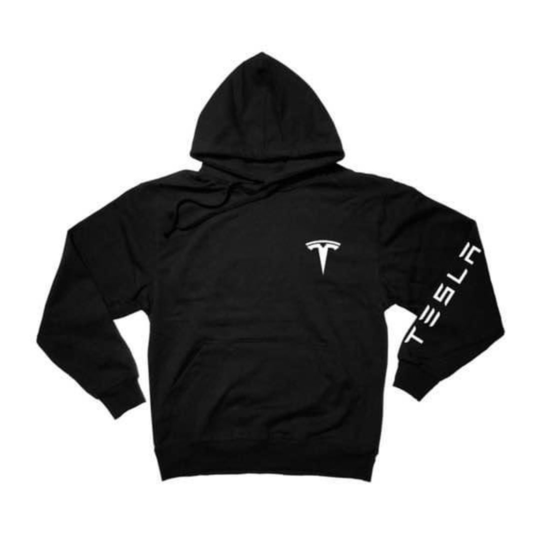 Tesla Logo Style Hoodie Sweater Black Model 3 S - Etsy