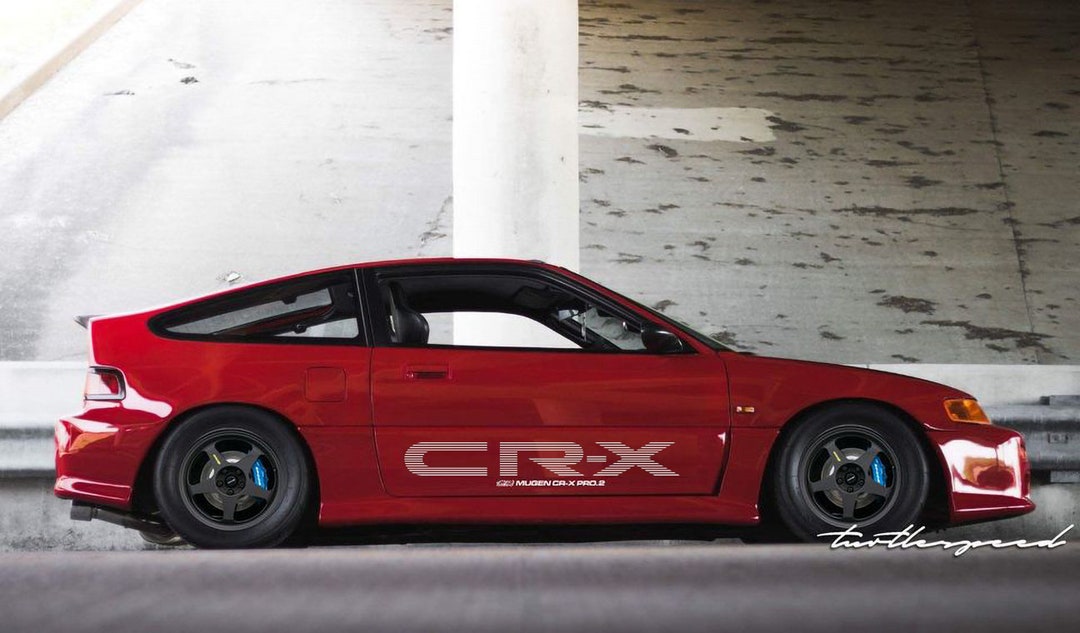 CR-X Mugen Pro2 Body Kit Door Cap Line Logo Style Decals Set Honda 88-91 - Etsy