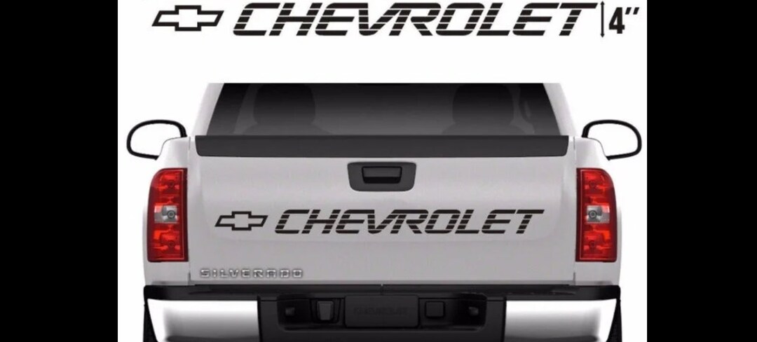 Chevrolet Truck Logo Tailgate Decal 45 - Etsy