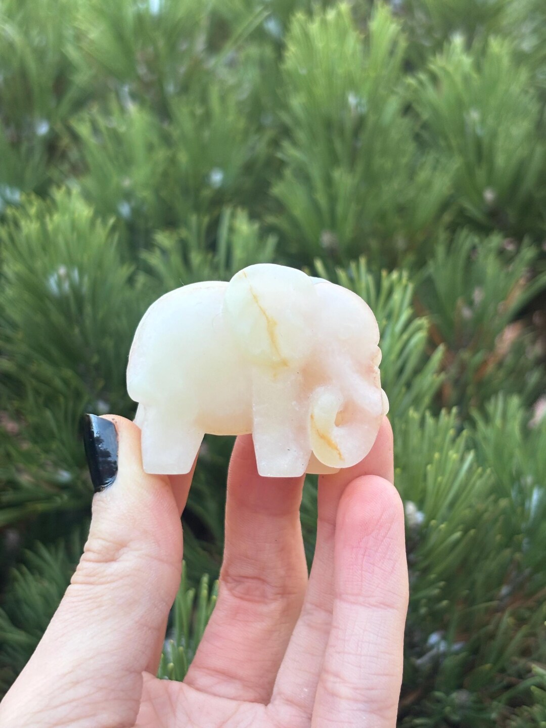 Calcite Crystal Elephant Carving | Metaphysical | Rocks and Geodes ...