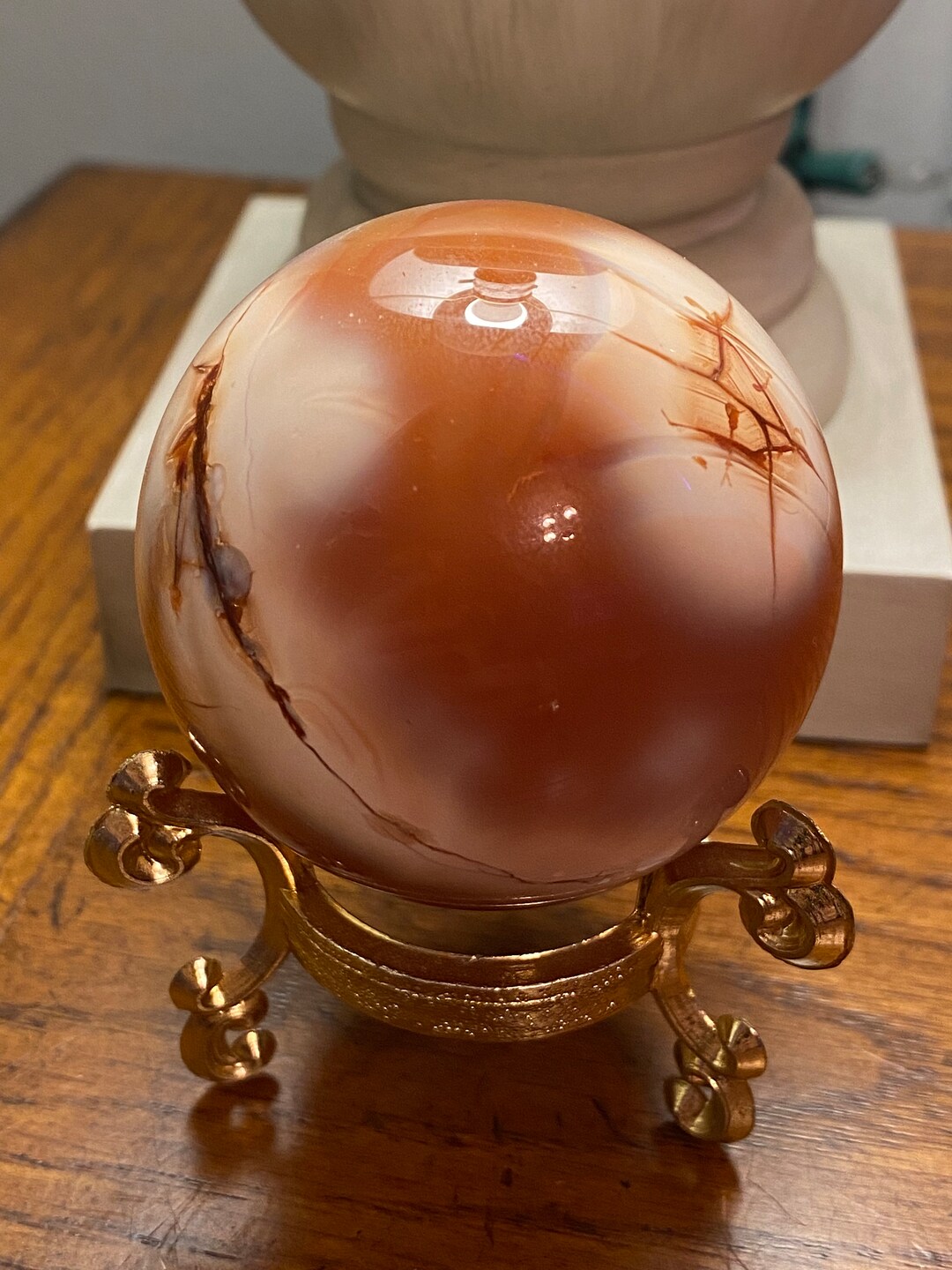 Unique Carnelian Sphere Crystal Sphere Home Decor - Etsy