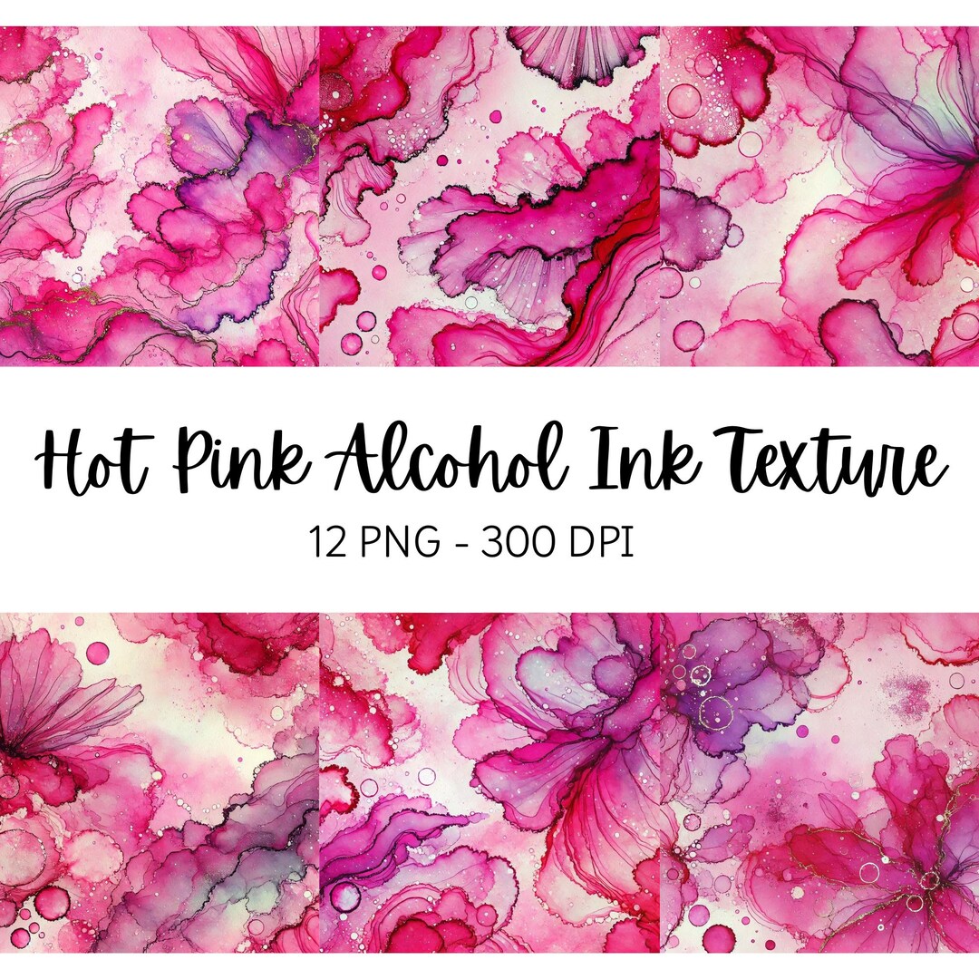 Hot Pink Watercolor Background, Hot Pink Alcohol Ink Texture, Alcohol ...
