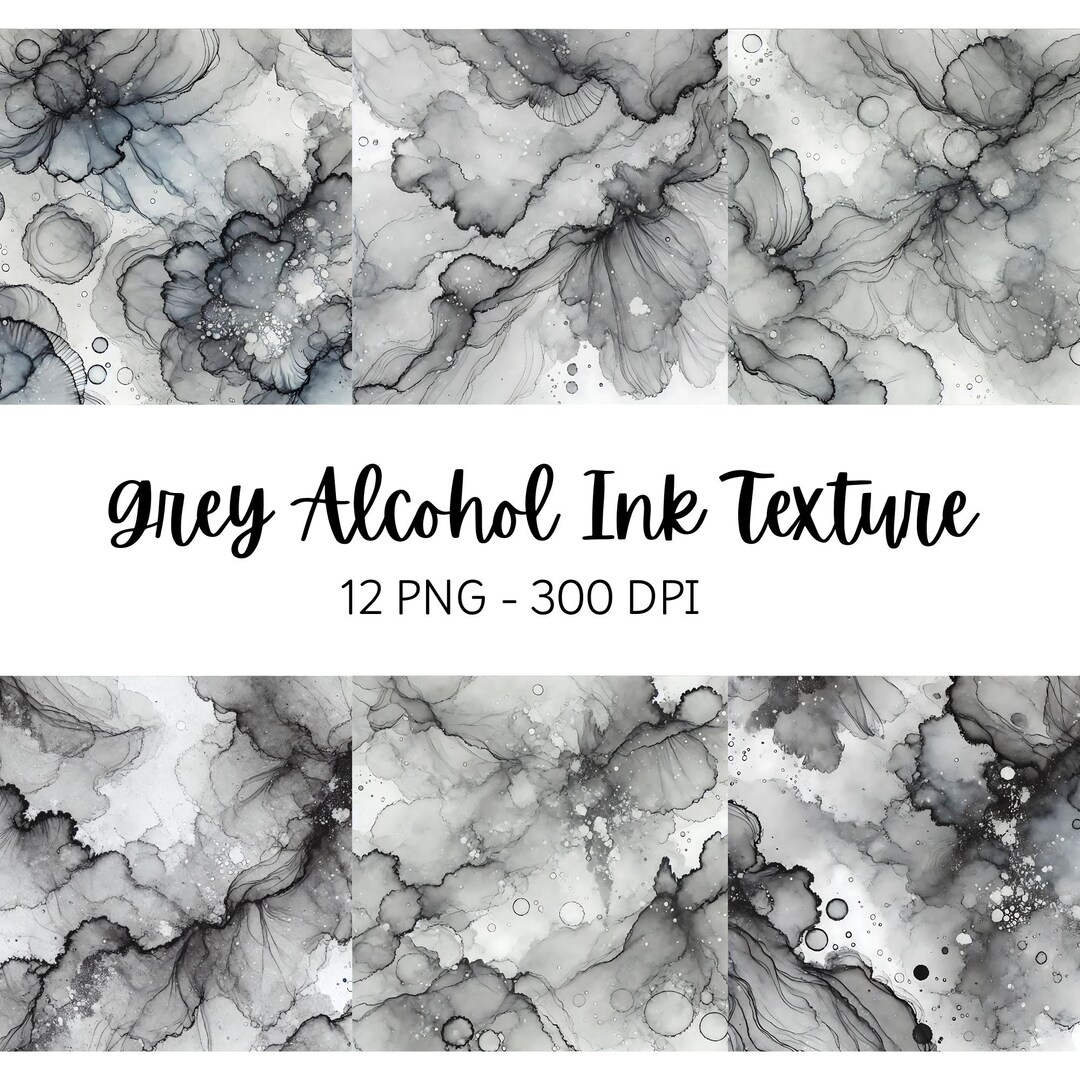 Grey Watercolor Background, Grey Alcohol Ink Texture, Grey Alcohol Ink ...