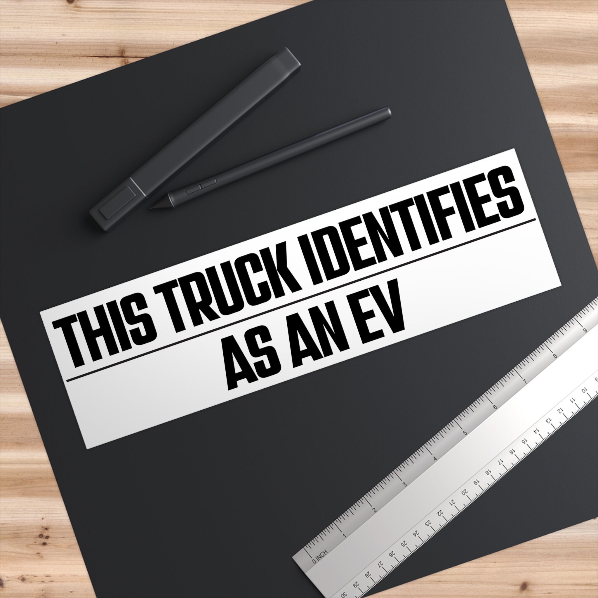 This Truck Identifies as an EV Bumper Sticker, Diesel and Liberal Tears ...