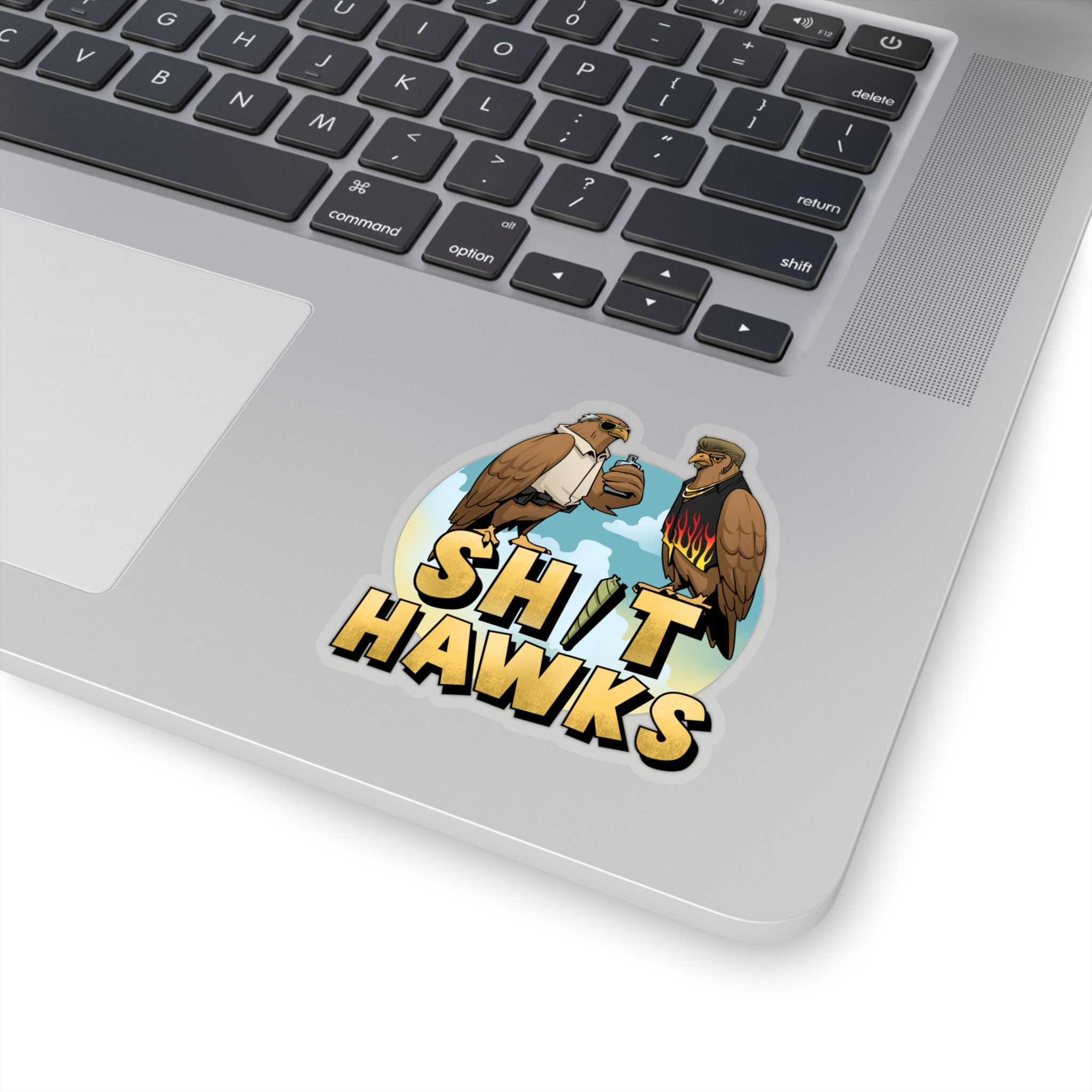 Funny Hawk Sticker | Shit Hawks - Etsy