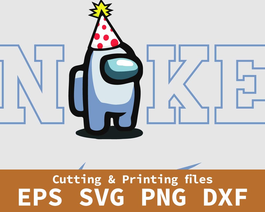 Among Us Cartoon Dxf Svg EPSPNG Birthday SVG Skyblue - Etsy UK