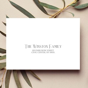 Modern Wedding Envelope Template Printable | Editable Envelope Address ...