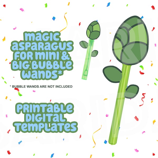 Bluey Magic Asparagus Template - Etsy