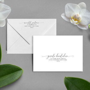 Envelope Address Template for Wedding Invitation Printable Addressed ...