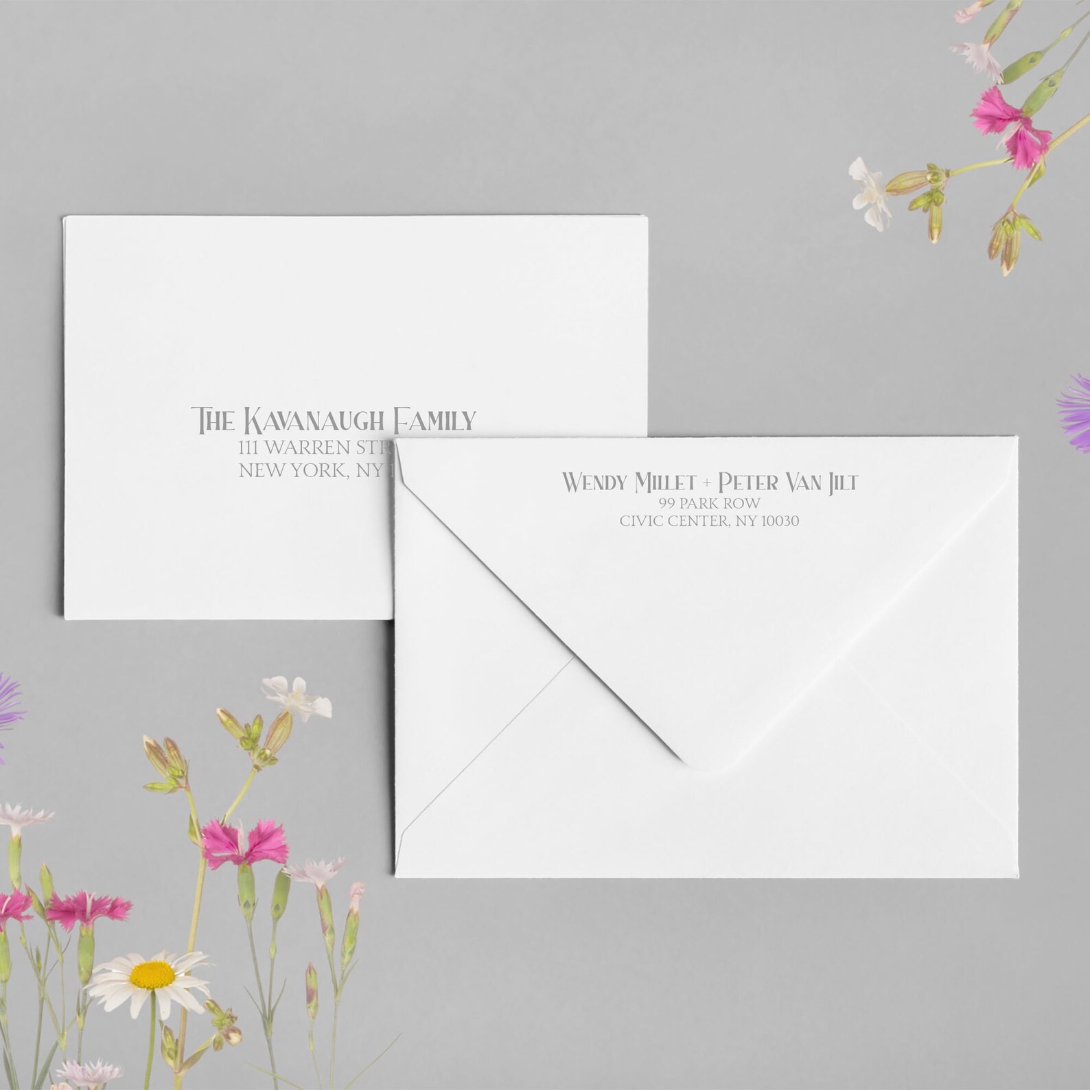 Modern Wedding Envelope Template Printable Editable Envelope Address ...