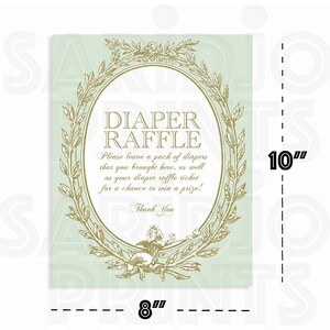 Printable Diaper Raffle Kit, Baby Shower Games, DIY Diaper Raffle ...