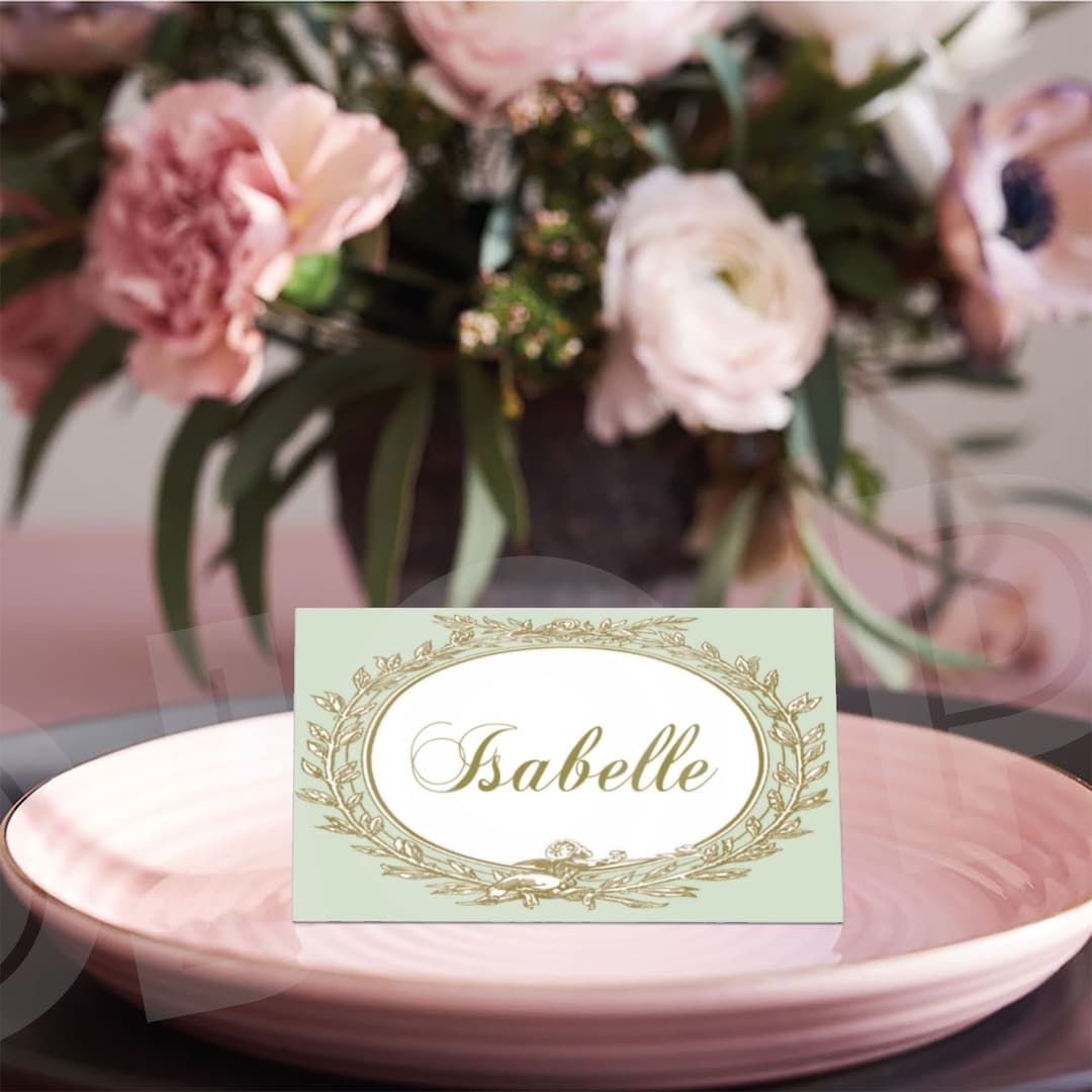 Place Cards Parisian Theme | Baby Shower Inspired La Duree | French ...