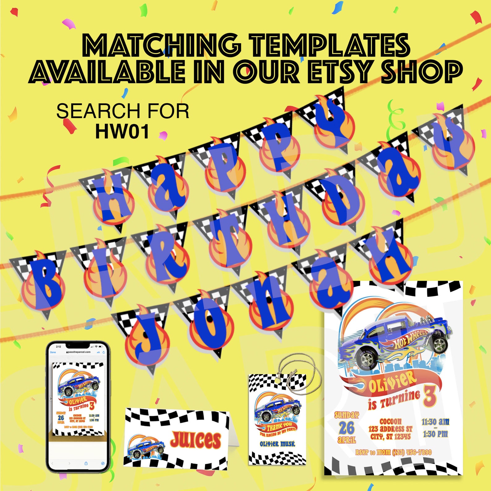 Custom Birthday Banner Race Cars Birthday Banner Racing - Etsy