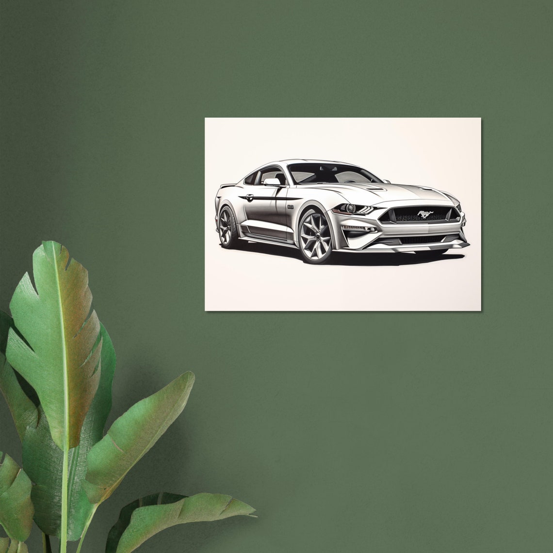 Ford Mustang GT Premium Matte Paper Art Celebrate American - Etsy