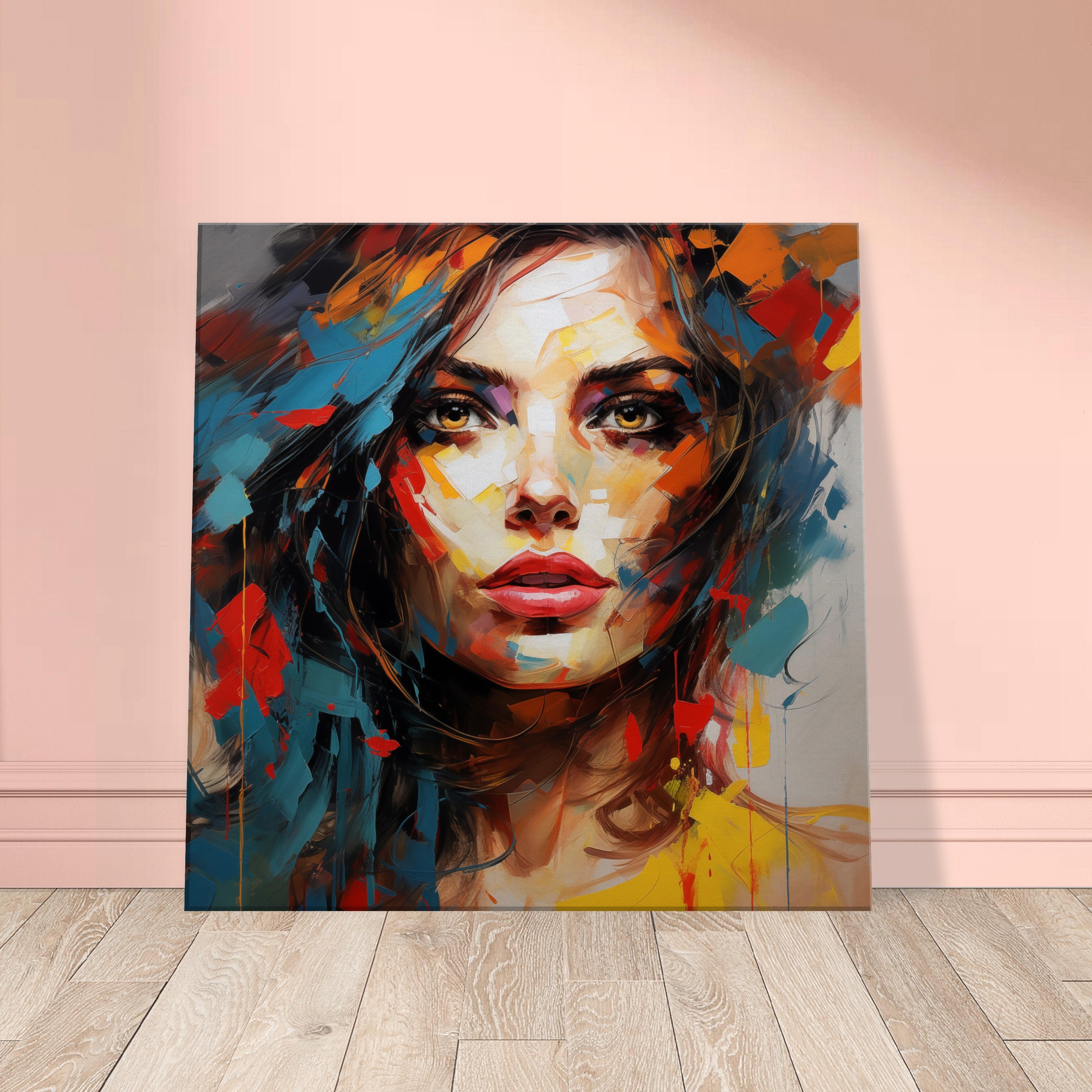 Mystic Palette: an Enigmatic, Alluring, Soulful, and Deep Portrait of a Woman, Painted in a Full ...