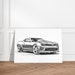 Chevy Camaro Print: Grayscale Pencil Sketch, Muscle Car Art - Etsy
