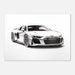 Audi R8 Front View: Exquisitely Detailed Grayscale Pencil Sketch ...