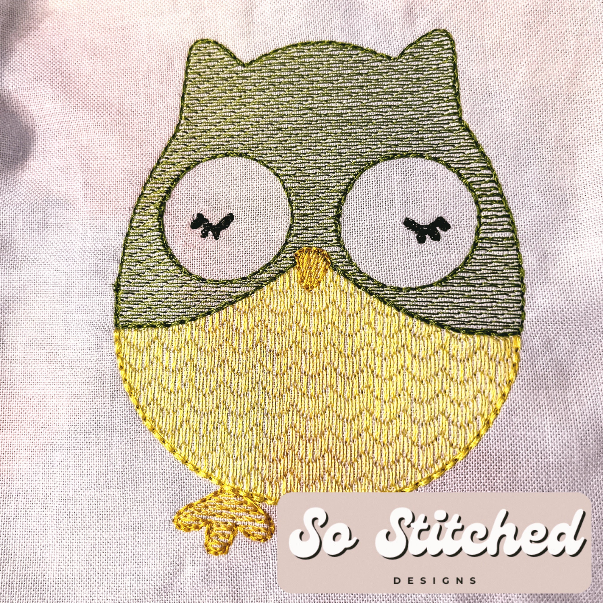 Sketch Owl Embroidery Design Owl Machine Embroidery File - Etsy