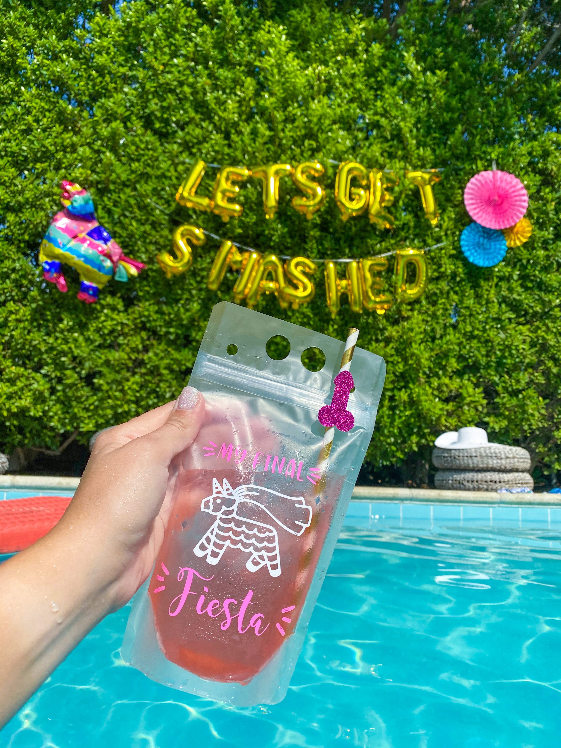 Booze Bags, Bachelorette Party Drink Pouches, Personalized Adult ...