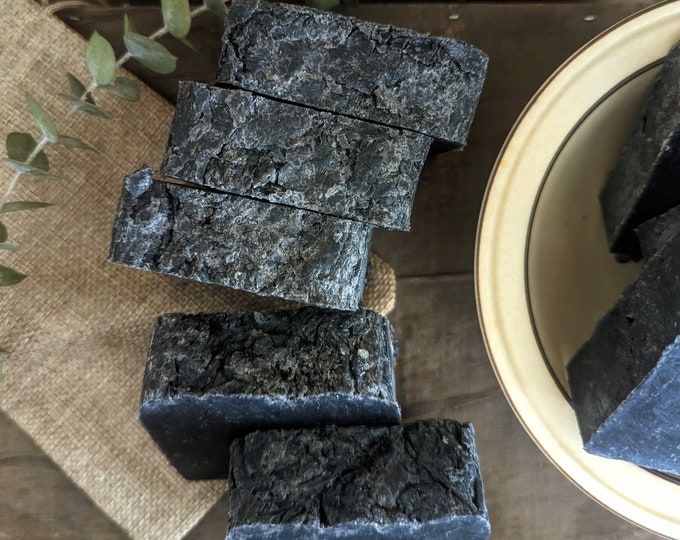 Charcoal Tallow Soap | Face Detox Soap | Natural Tallow Bar Soap - Etsy