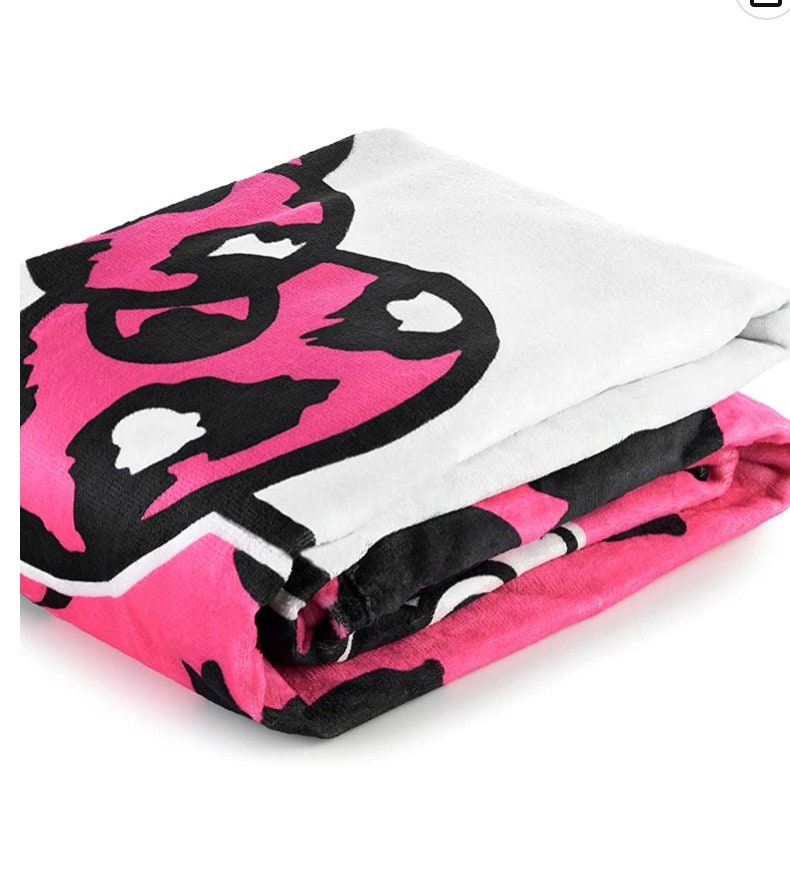 Hello Kitty Leopard Print Super Plush Extra Soft Micro-fleece Blanket ...
