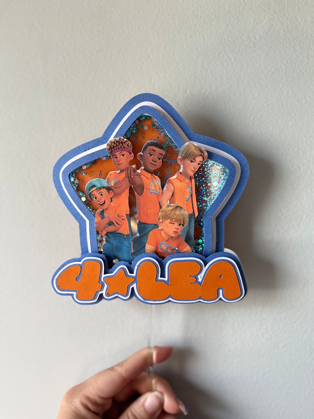 Personalized Light up 4-town Cake Topper - Etsy