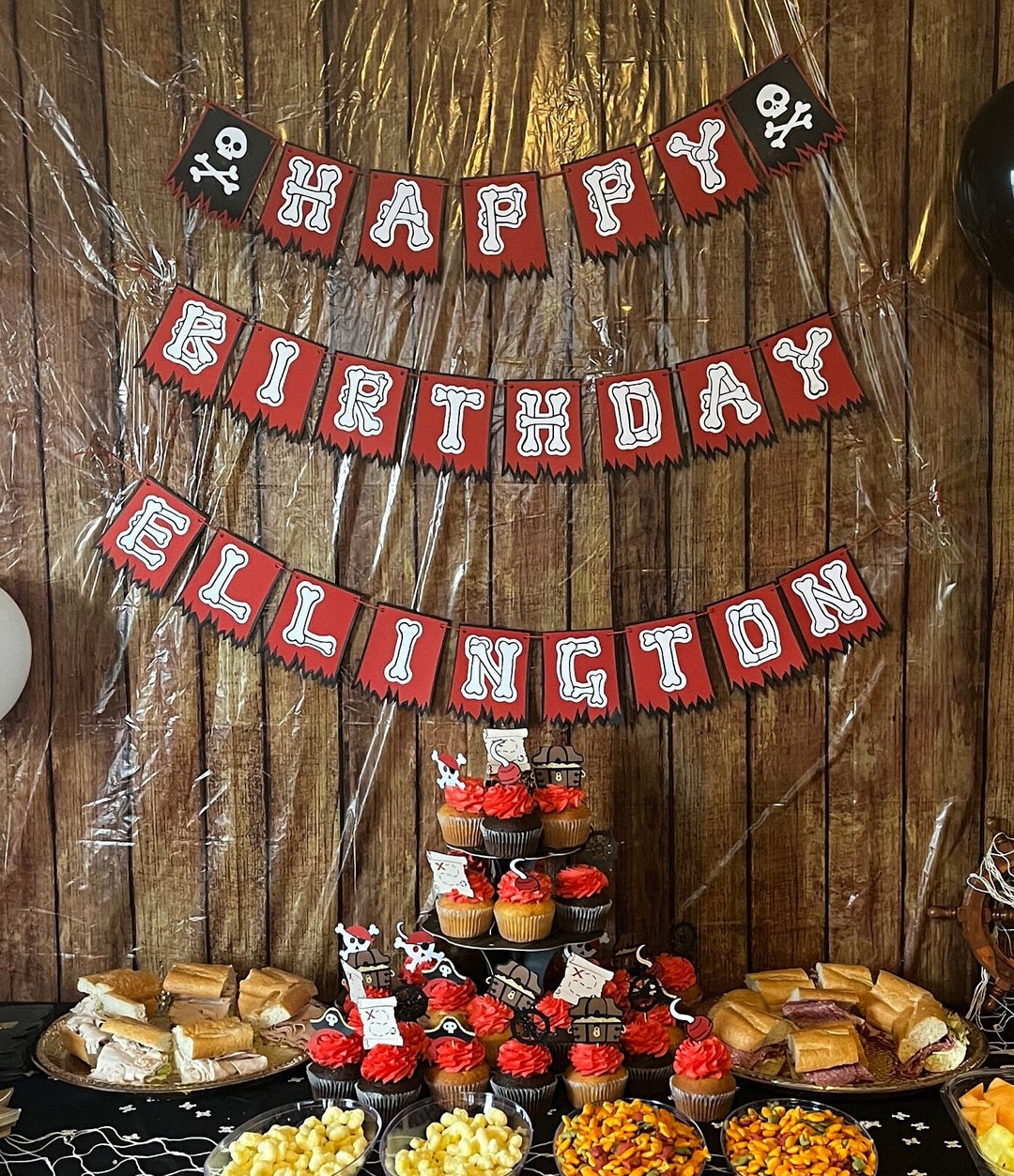 Personalized Pirate Birthday Banner - Etsy
