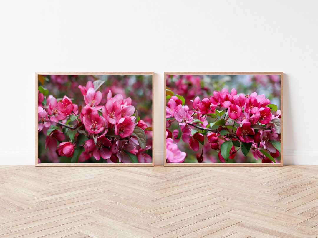 Printable Spring Flower Wall Art Set of Two Gift for Women Floral ...