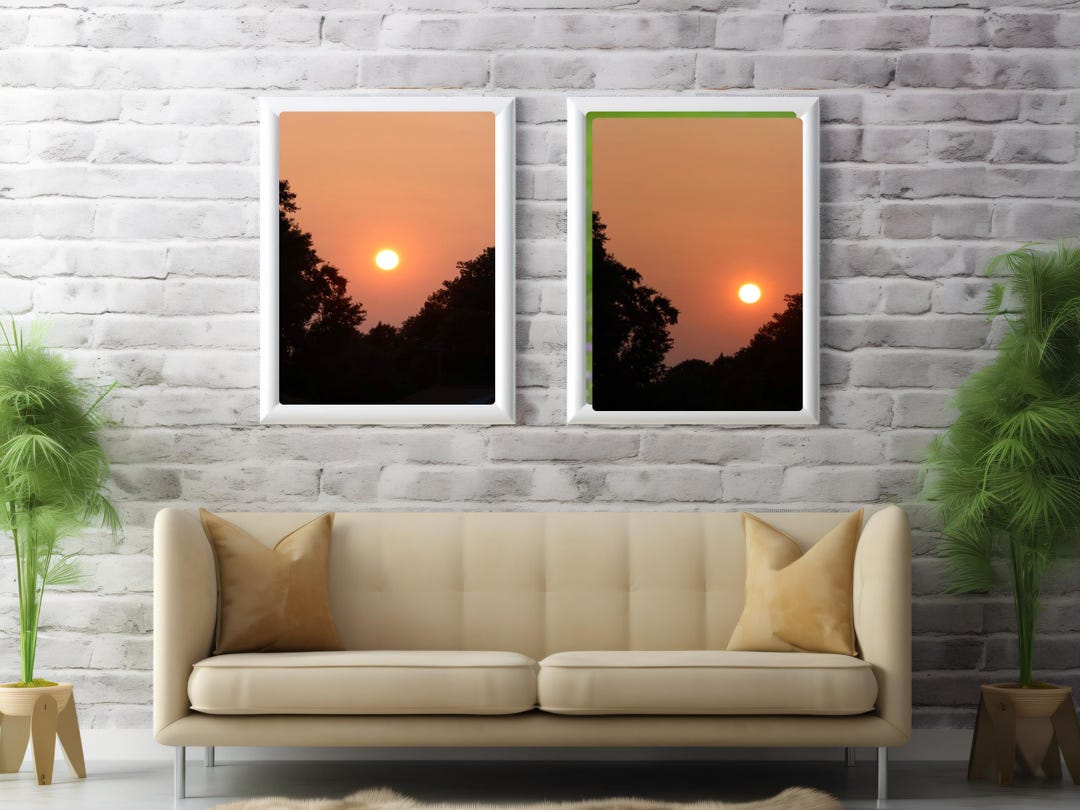 Sunset Wall Art Print Sunset Photo Sunset Digital Download Art Orange ...