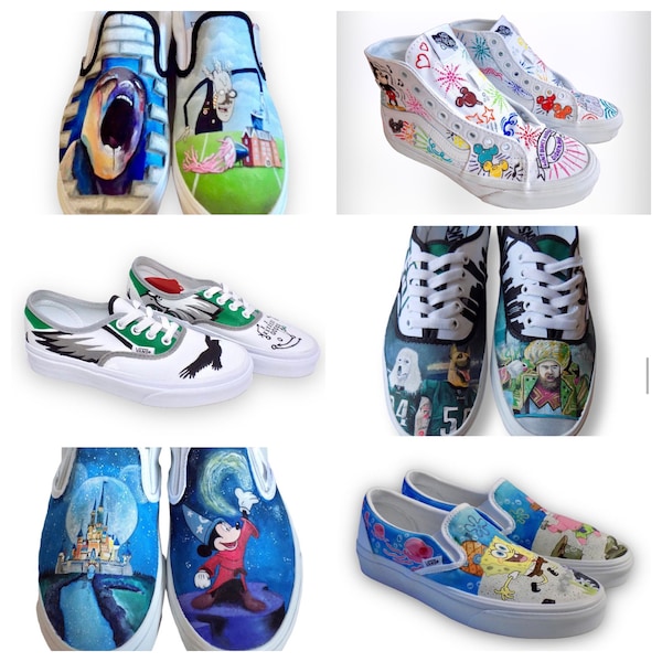 Custom Painted Vans - Etsy