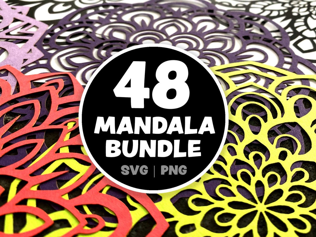Mandala SVG Bundle Digital Files - Etsy