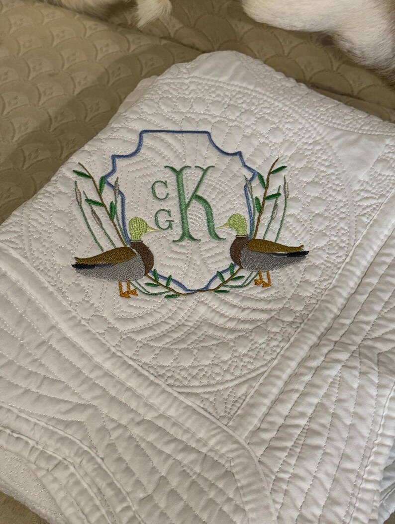 Custom Embroidered Heirloom Baby Quilt - Etsy