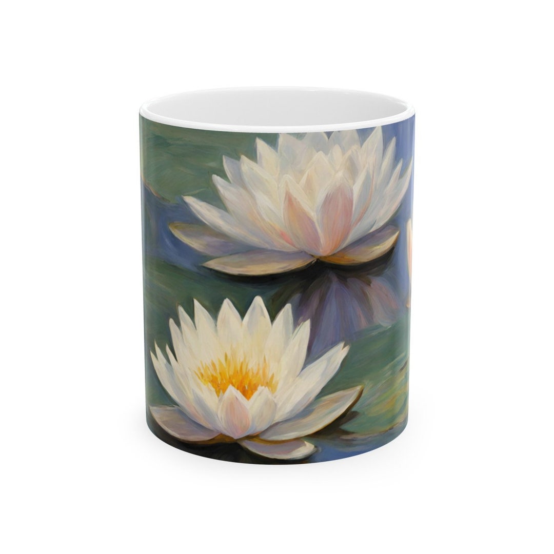 Monet Water Lily Mug Design: 11oz Ceramic Mug PNG (digital Download) - Etsy