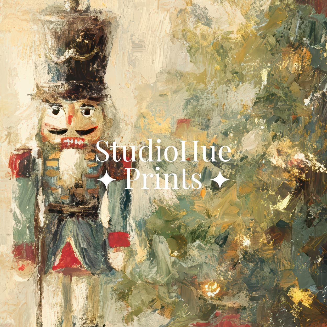 Vintage Nutcracker Christmas Print, Printable Wall Art, Nutcracker Oil ...