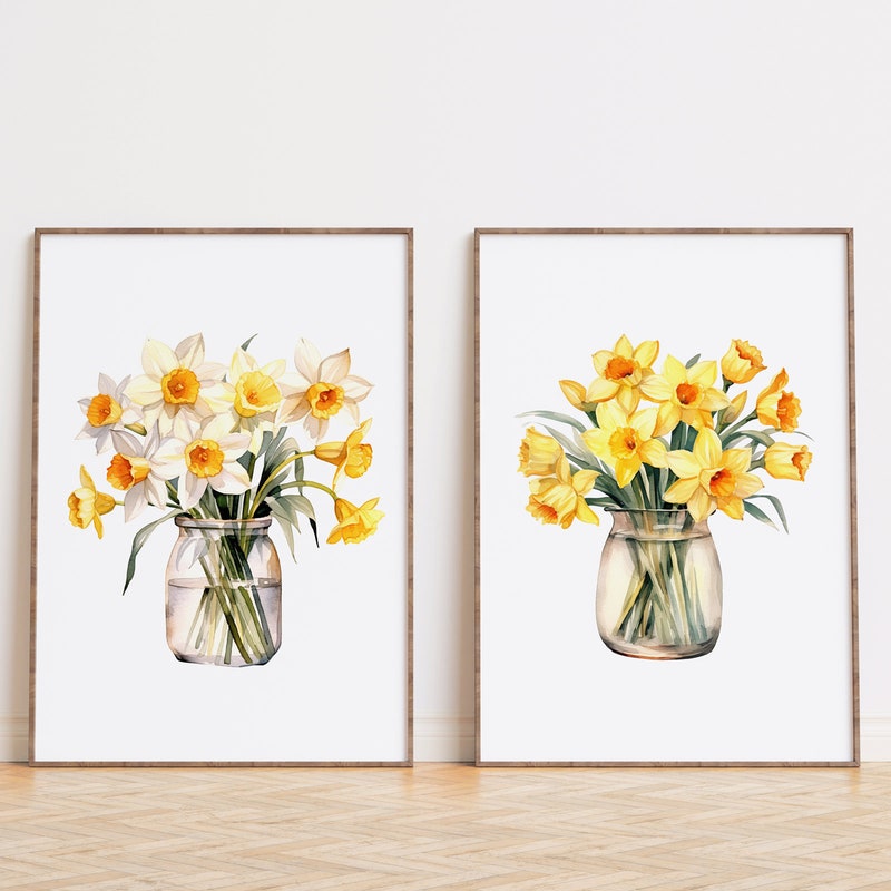 Daffodil Art - Etsy