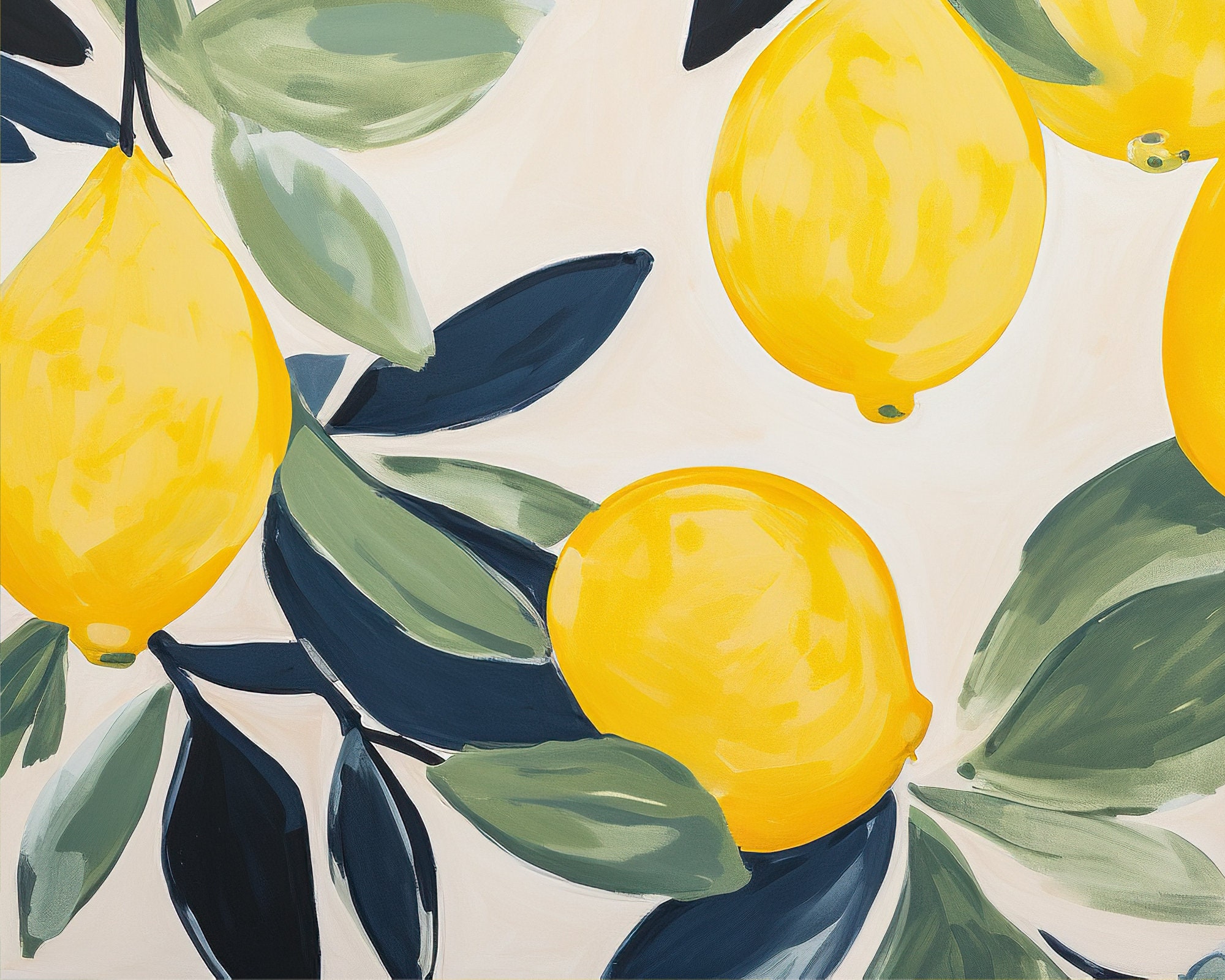 Lemons Printable Wall Art, Set of 3, Lemons Print, Botanical Wall Art ...