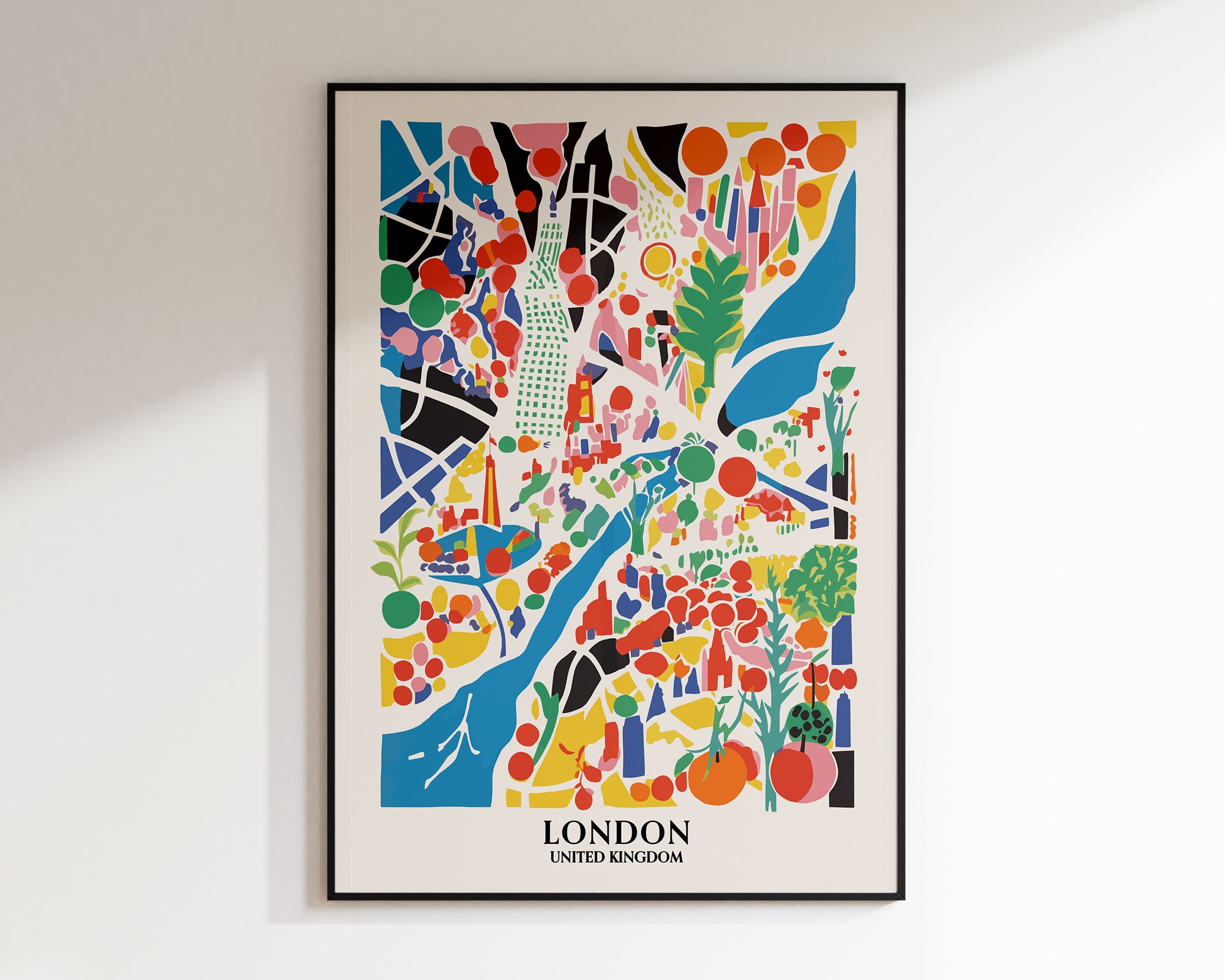 London City Map Printable Wall Art, Mid-century City Map Printable ...