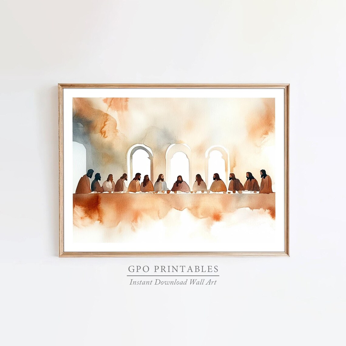 The Last Supper Printable Wall Art, Jesus and Disciples, Jesus Art ...
