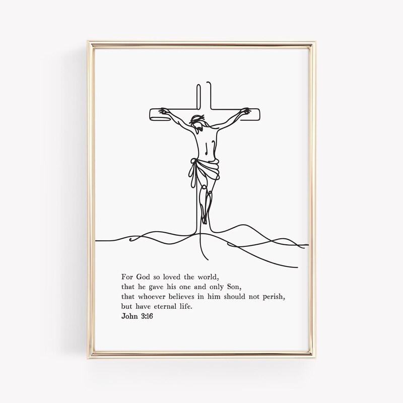 Christian Line Art - Etsy
