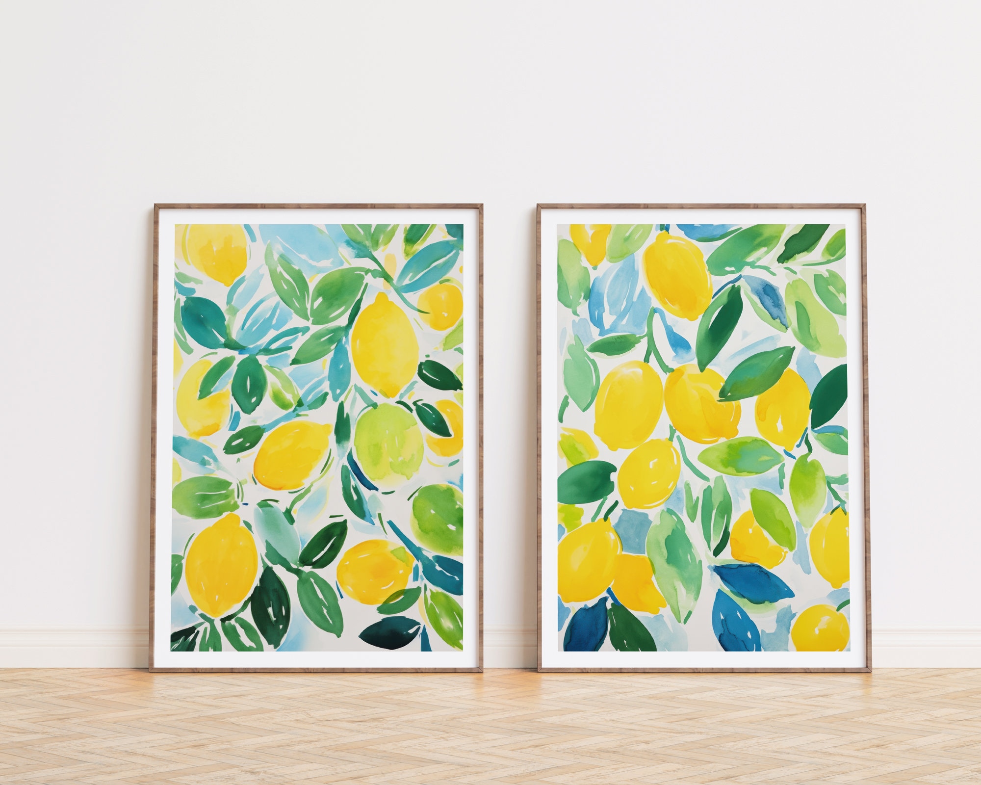 Lemons Printable Wall Art, Set of 3, Lemons Print, Botanical Wall Art ...