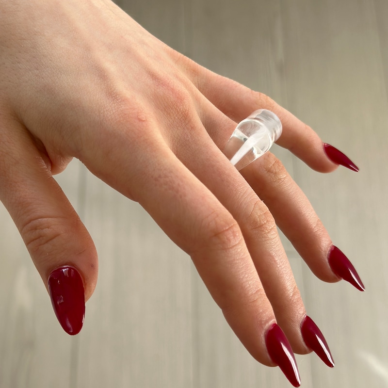 Clear Resin Ring - Etsy