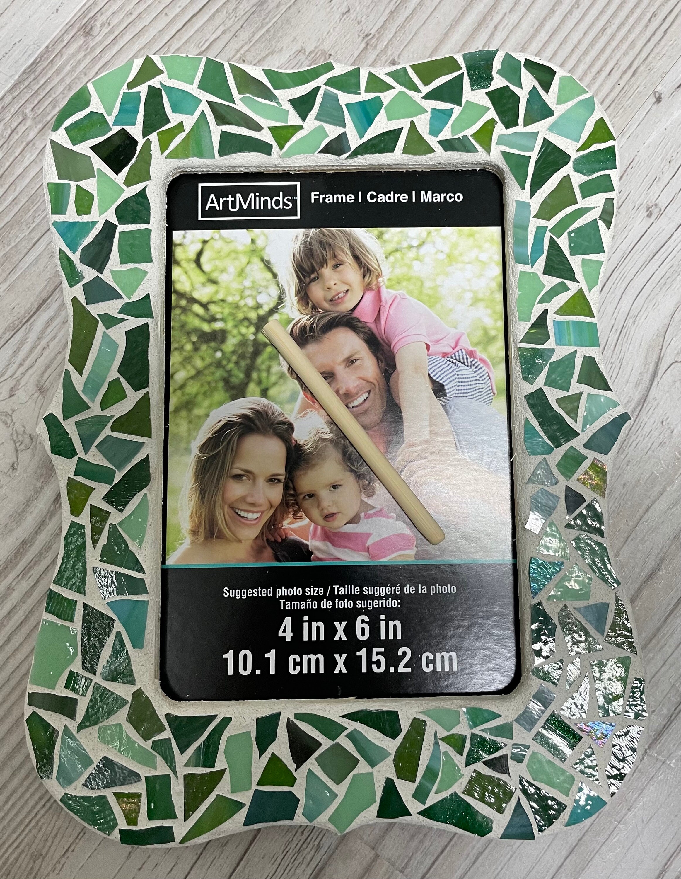 Green Glass Mosaicked Rectangular Photo Frame 6.5x8.25x0.5 - Etsy